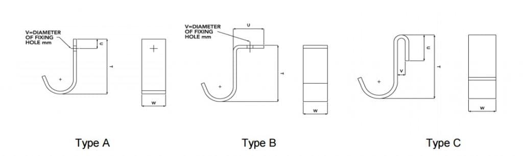 SHA1 Cable Hooks – Type A Up To 50mm Cable Diameters LV 11kV 33kV
