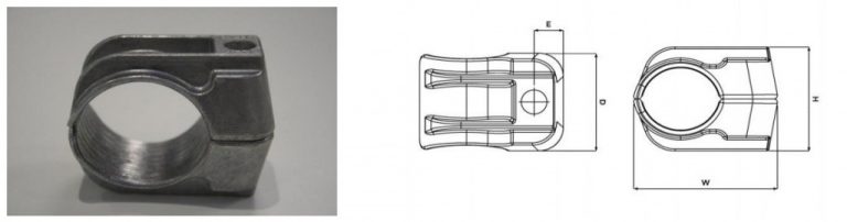 Ellis 1A-17N Aluminium Cable Clamps - Ellis Patents Cable Clamps