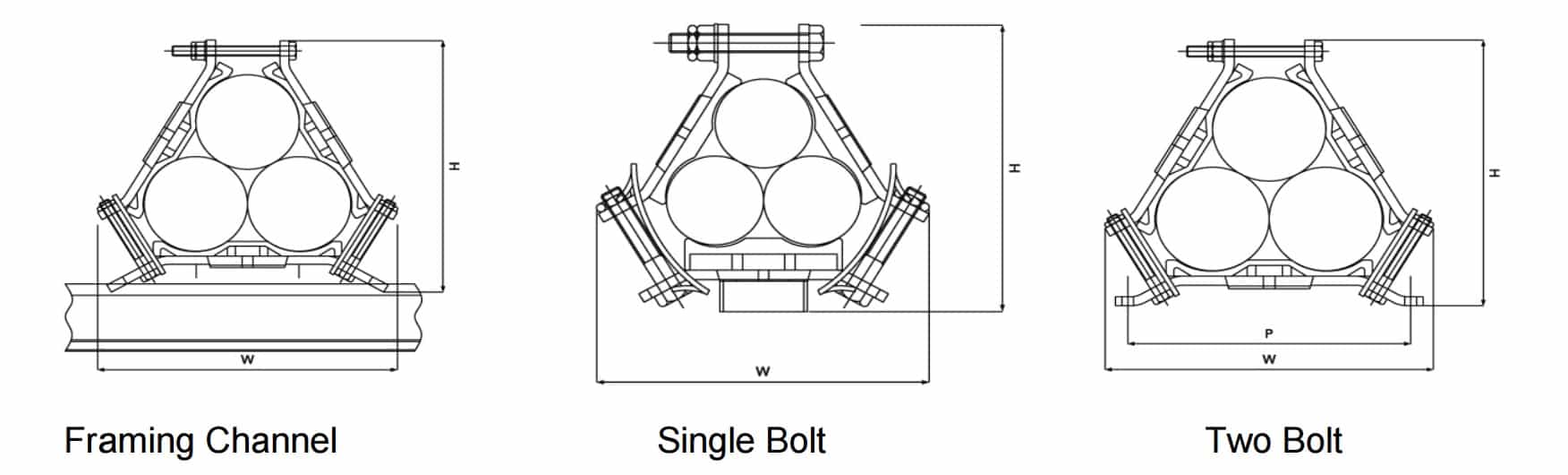 Ellis Atlas AR2-A13 Cable Cleats - Ellis Patents Atlas Cable Cleats
