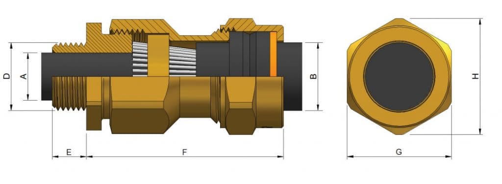CW85 Cable Gland LSF Kit LSOH – Prysmian Bicon 422LSF-64 Glands