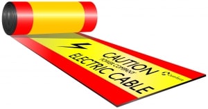 Tapetile Cable Protection 11kV - 200mm x 2.5mm x 40m Rolls - Centriforce