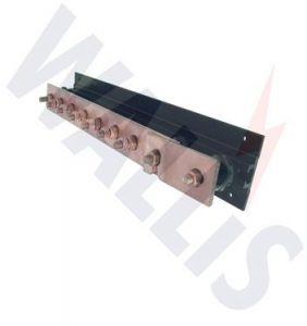 6 Way Earth Bars - Copper Earth Bar 6 Way - AN Wallis EBC006 - Earthing
