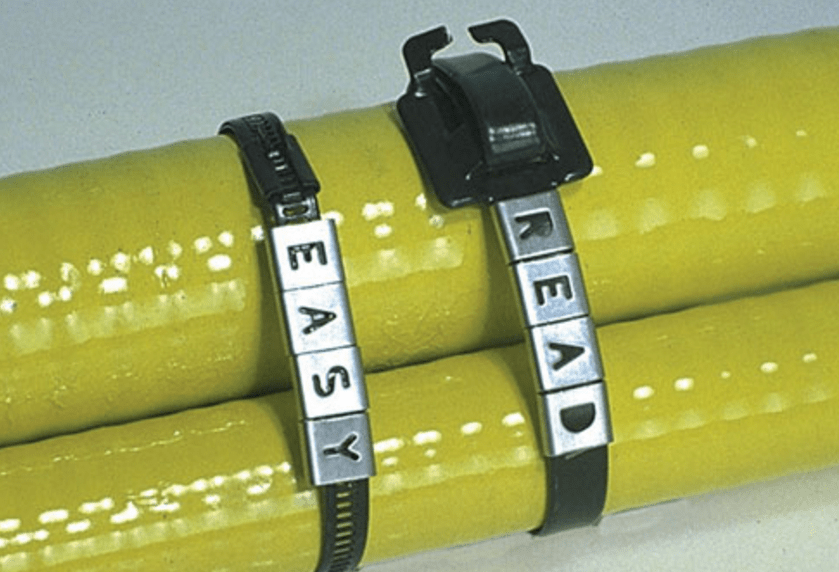 Stainless Steel Cable Markers - BAND-IT Easy Read