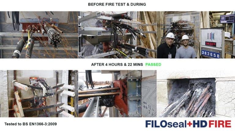 Seal Cables Against Fire | Fire Resistant Cable Duct Seals Sealing