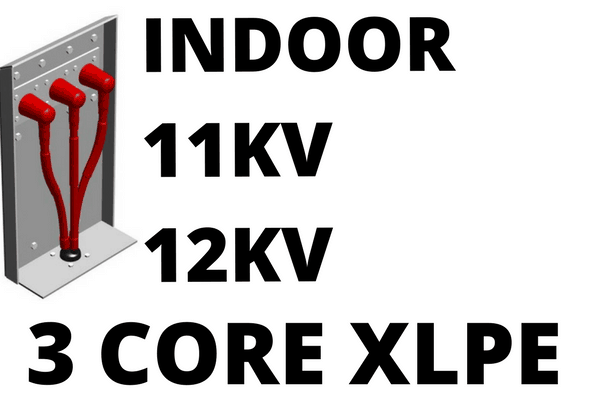 3 Core XLPE Cable Termination Indoor Heat Shrink 11kV 12kV HV