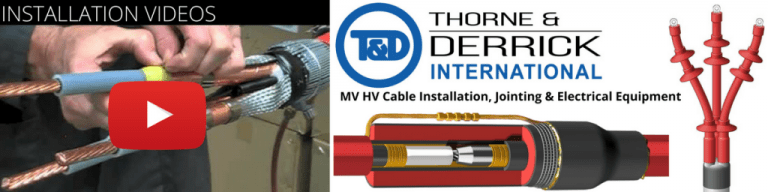 3 Core XLPE Cable Termination Indoor Heat Shrink 22kV 24kV HV