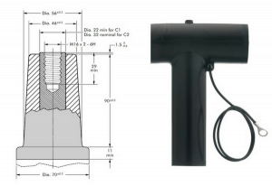 Interface C Connectors | Switchgear Connectors | 33kV Tee MV HV