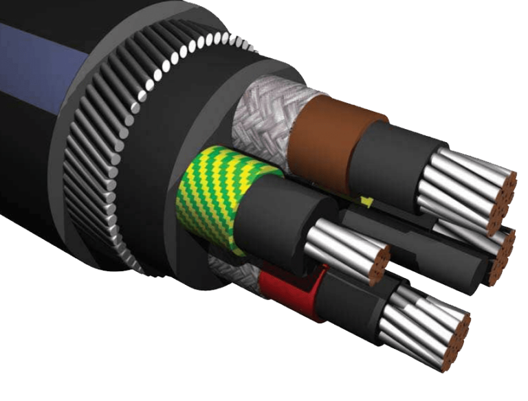Type 331 & 321 Trailing Cable - 1900 Volt / 3.3kV Flexible Mining Cables