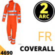 Arc Flash Coveralls Category 2 8 Cal Hi Vis Orange | Arc Protection