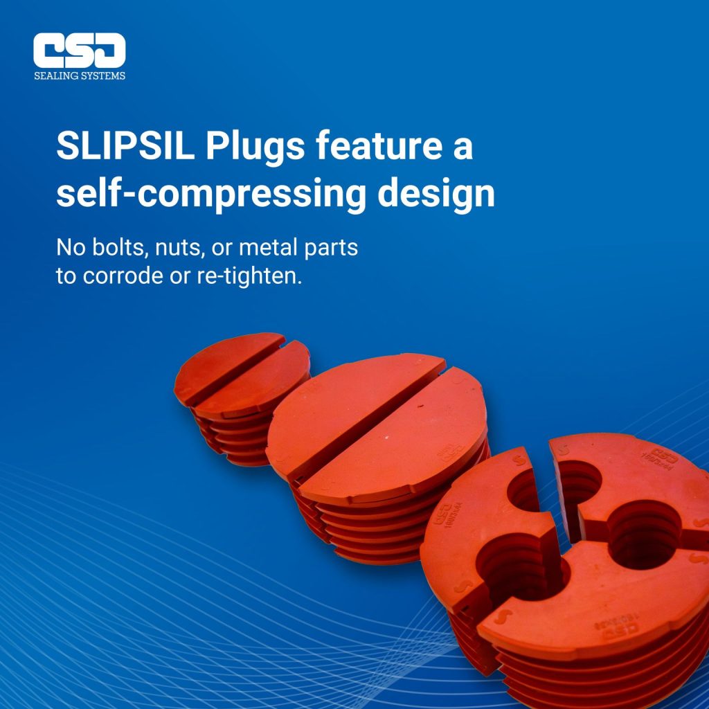 CSD SLIPSIL Duct Seal Plugs | Wet Condition Duct Sealing Plugs