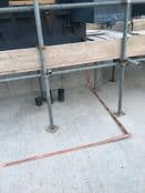 Copper Earthing Tape & Rods Protecting 33kV Substation & Transformer Bund