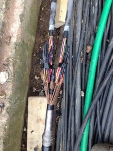 Pilot Cable Joint - Transition Joint PILC SWA To Multipair Jelly Filled ...