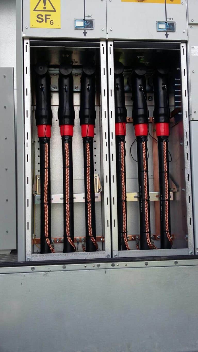33kV Cable Terminations - ABB SafePlus Switchgear Cable Connectors