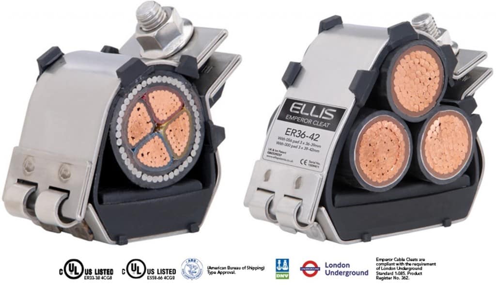 Stainless Steel Cable Cleats Preventing Galvanic Corrosion Of Cable Fixings