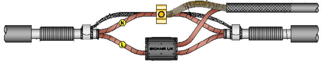 Single-Phase Plastic CNE to 2-Core PILC 4sqmm to 35sqmm Service Branch ...