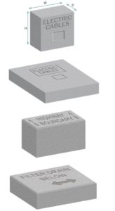 Concrete Cable Marker Blocks | Concrete Marker Blocks | HV 33kV