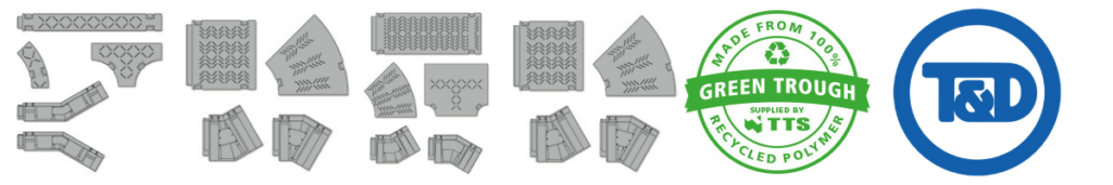Polymer Cable Trough | Cable Troughs & Lids | TTS Green Trough