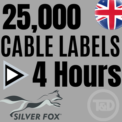 Cable Labels | Silver Fox Fox-in-a-Box® | Effiicient Cable Labels ...