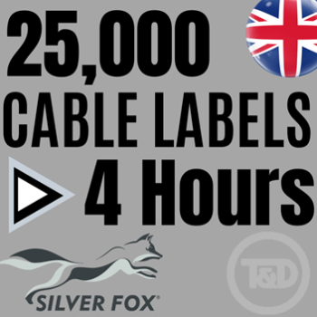 Cable Labels | Silver Fox Fox-in-a-Box® | Effiicient Cable Labels ...