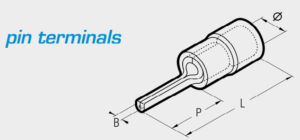 Cembre RF-P 12 | PVC Insulated Crimp Pin Terminals