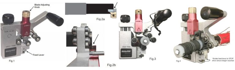US02 Utlity Cable Tool for Semi-Con Shaving MV HV Cables by Ripley