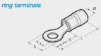 Ring Terminals | Cembre F-M PVC Insulated Crimp Ring Terminals Tools