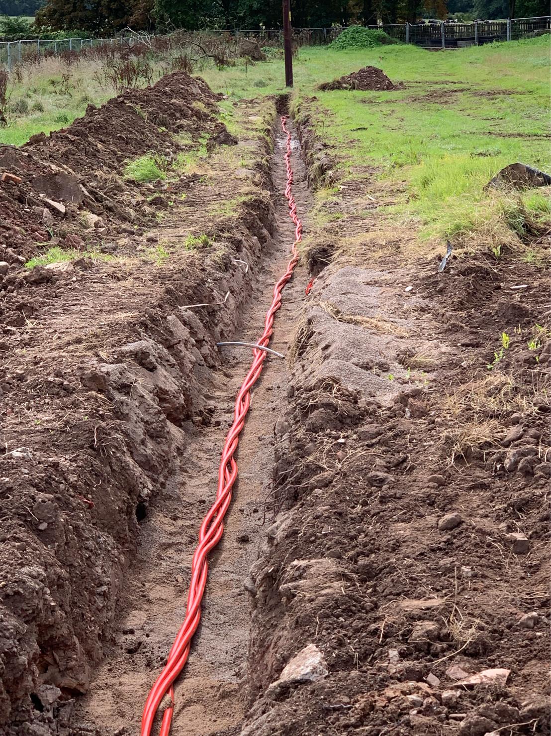 11kV Triplex Cables | Underground Trench Installation