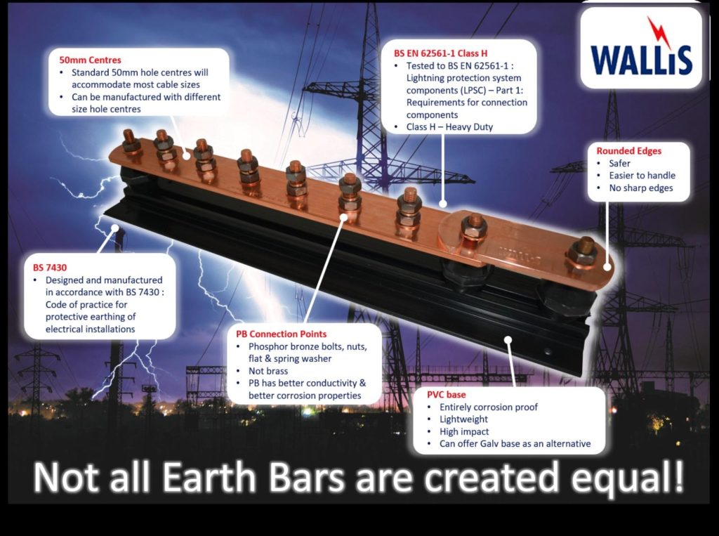 Earth Bars | Copper Earth Bars | Lightning Protection Systems SUbstations