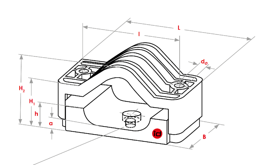 KS Series Cable Clamps | id Technik Cable Clamps for Power Cables