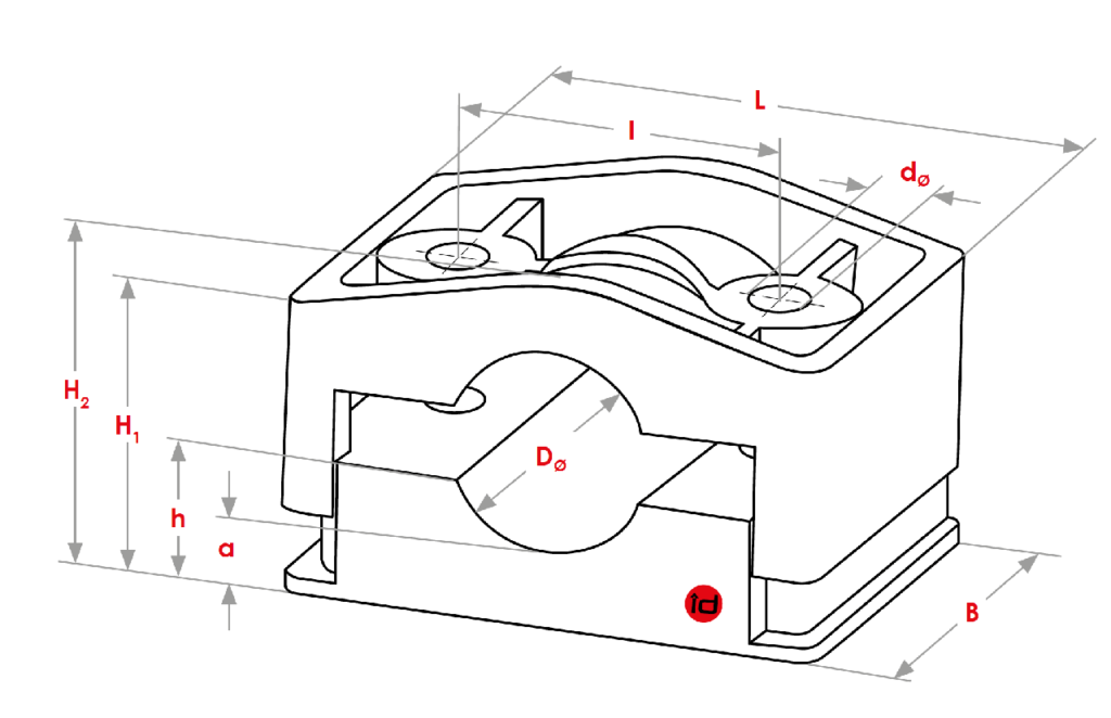 KT Series Cable Clamps | id Technik Cable Clamps for Power Cables
