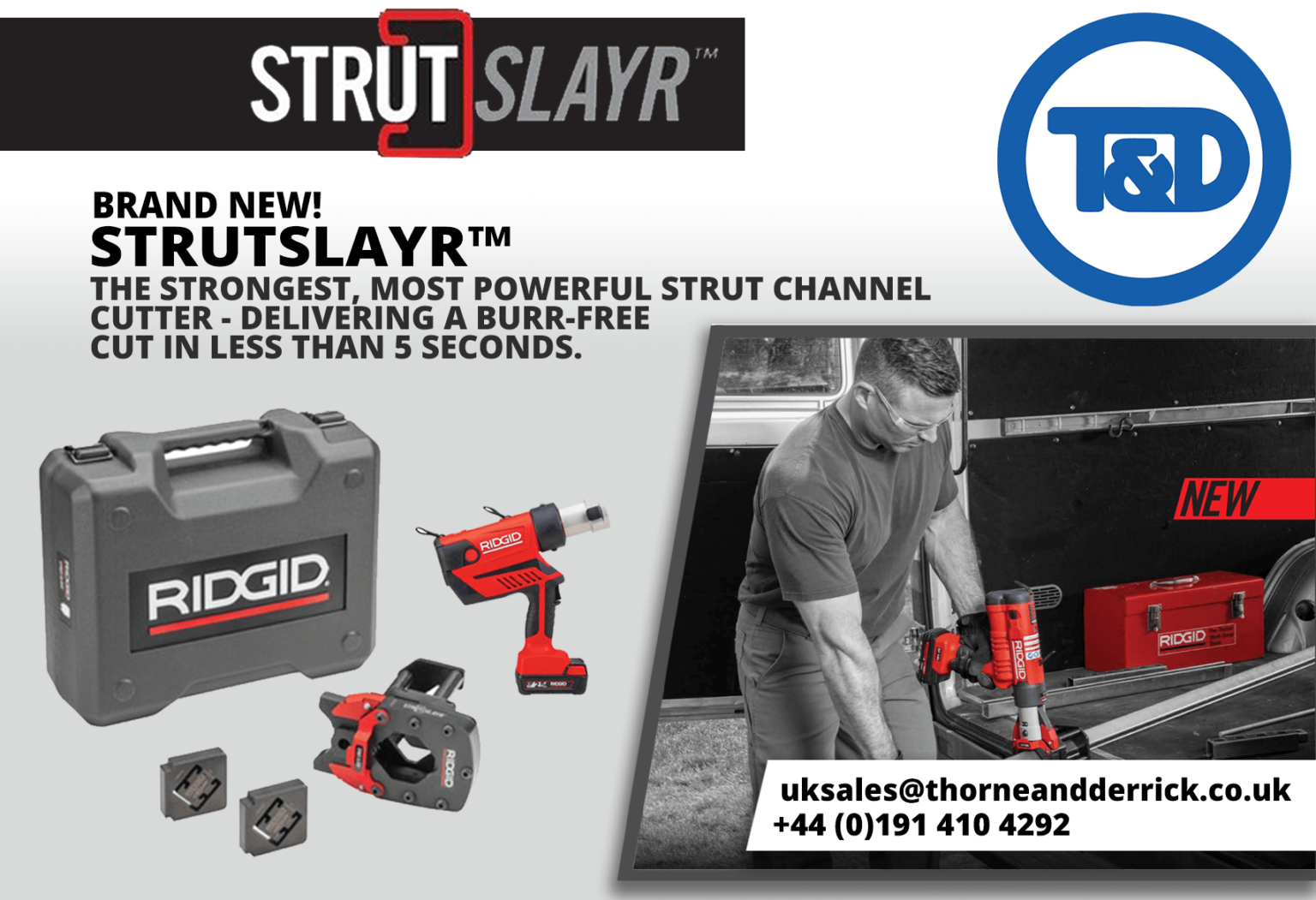STRUTSLAYR | Strut Channel Cutter Tool | RIDGID STRUTSLAYR