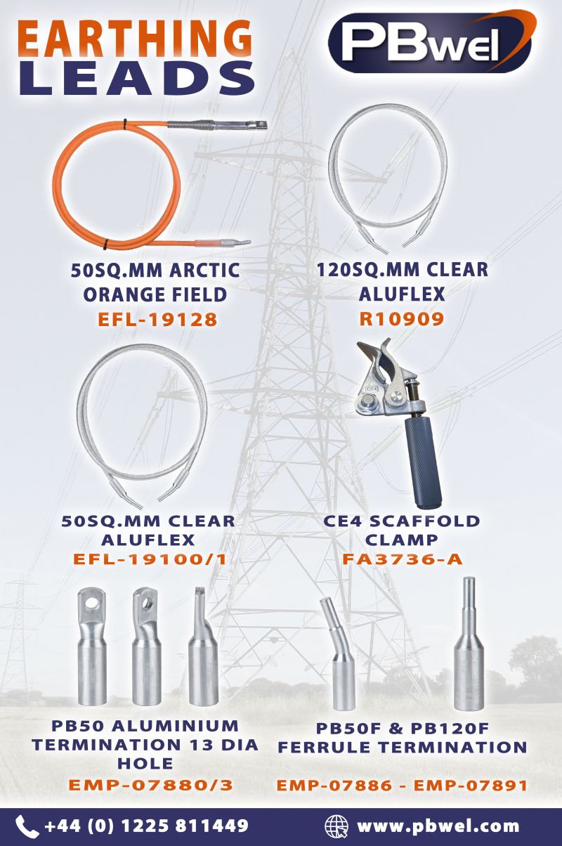 PBwel Transmission Line Earthing Leads 132kV 275kV 400kV