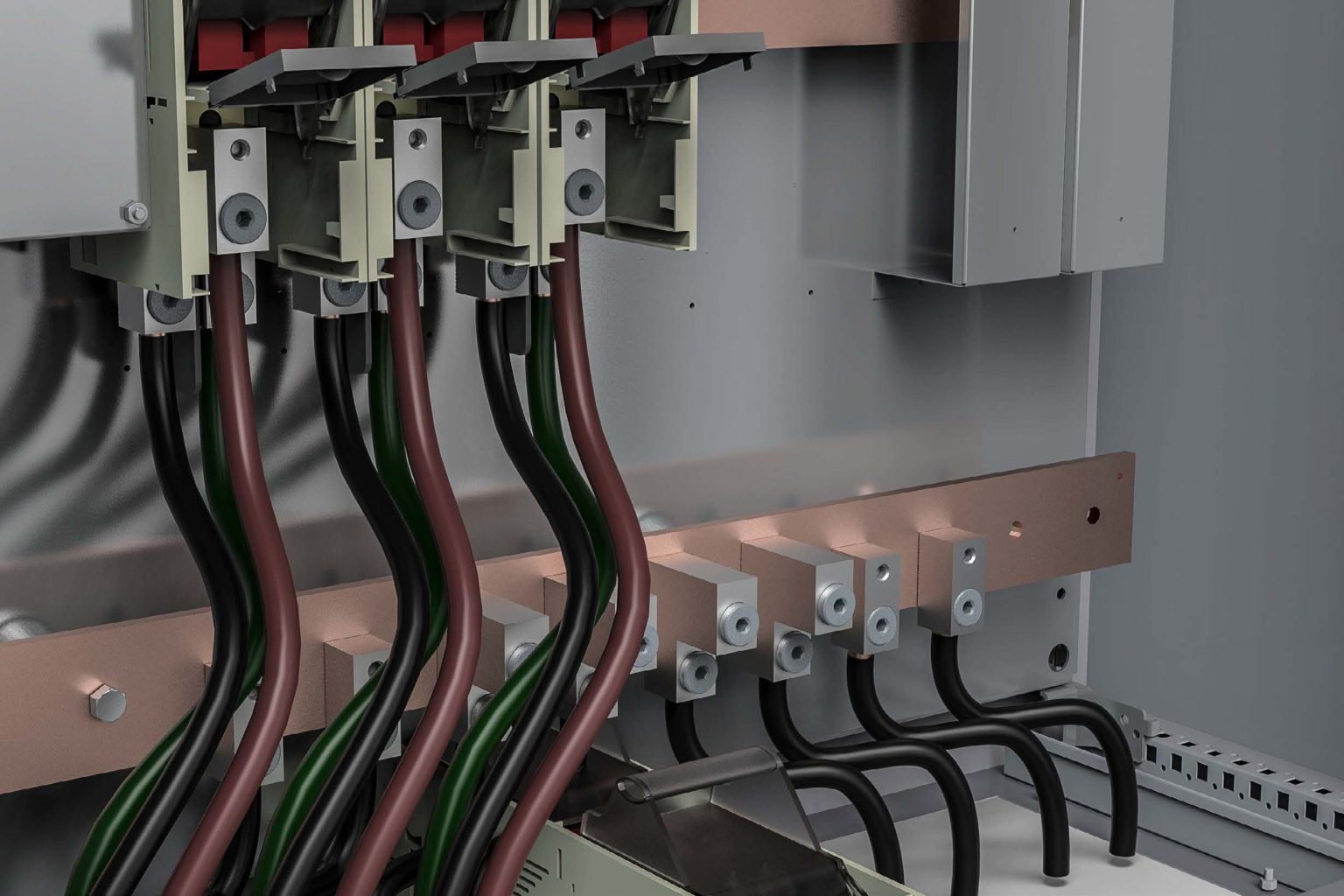 Connection for busbars - Power and Cables