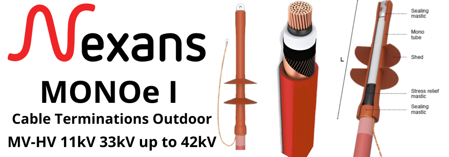 Nexans MONOe I Heat Shrink MV Cable Terminations Outdoor
