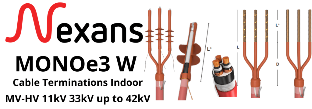 Nexans MONOe3 W | Heat Shrink MV Cable Terminations Outdoor
