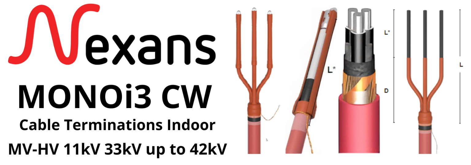 Nexans MONOi3 CW | Heat Shrink MV Cable Terminations Indoor