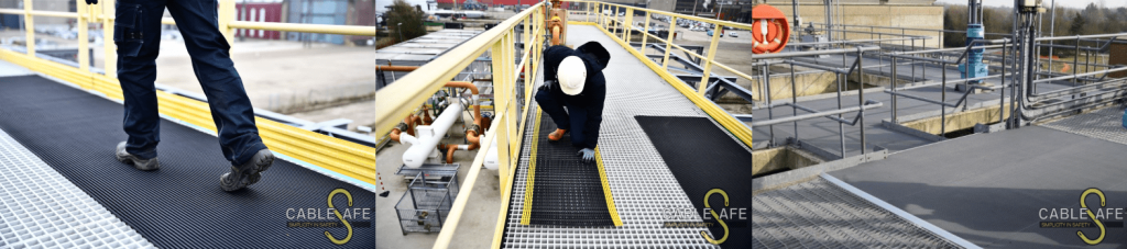 Adjustable Kick Plate CableSafe | Dropped Objects Prevention