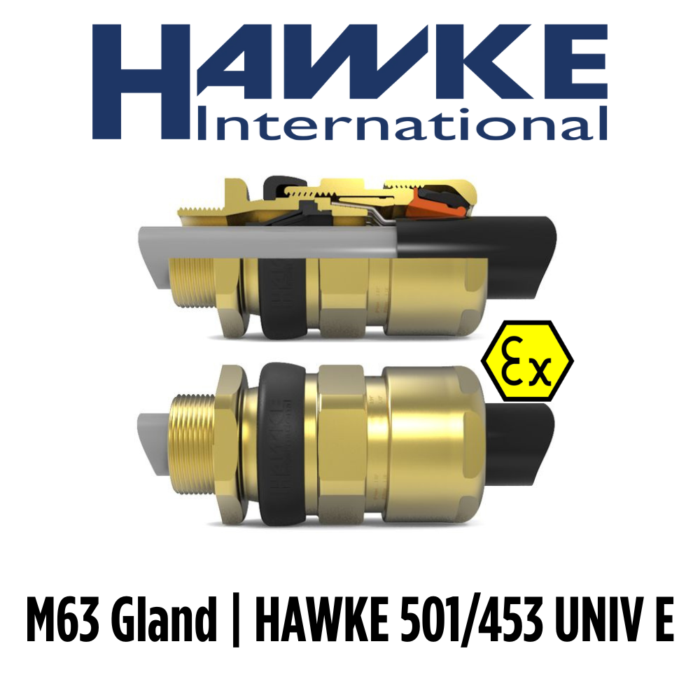 M63 Cable Gland | HAWKE 501/453 UNIV E | ATEX Cable Glands