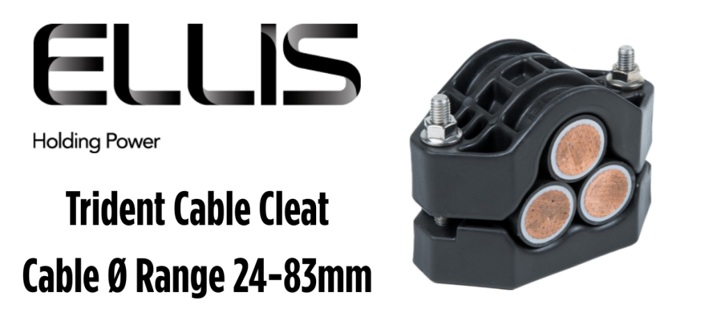 Ellis Patents Trident Cable Cleat | Trefoil Cable Cleats (24-83mm)